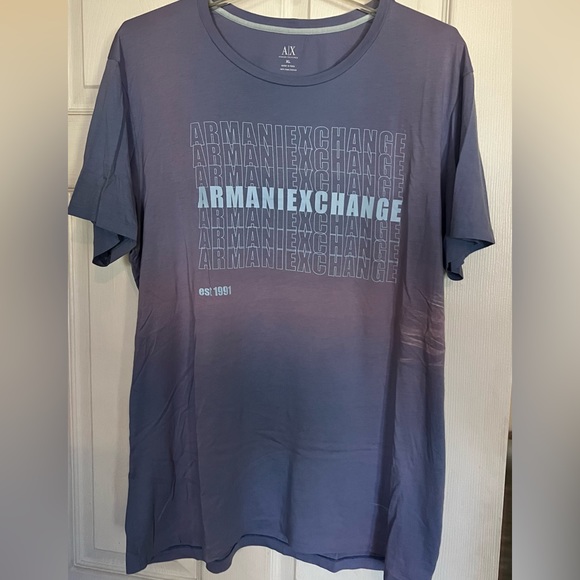 A/X Armani Exchange | Shirts | Mens Ax Bkue Graphic Tshirt Xl | Poshmark